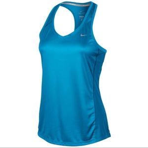 Nike | Tops | Ladies Nike Miler Tank Turquoise Blue Medium | Poshmark
